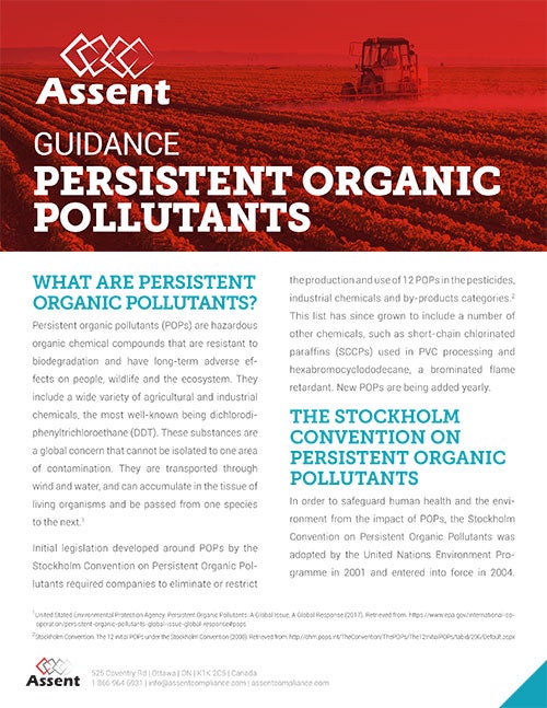 Persistent Organic Pollutants | Assent