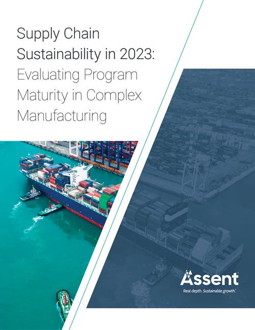 Supply Chain Sustainability in 2023: Evaluating Program Maturity in Complex Manufacturing | Assent