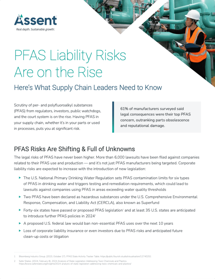 PFAS Liability Risks Are on the Rise | Assent
